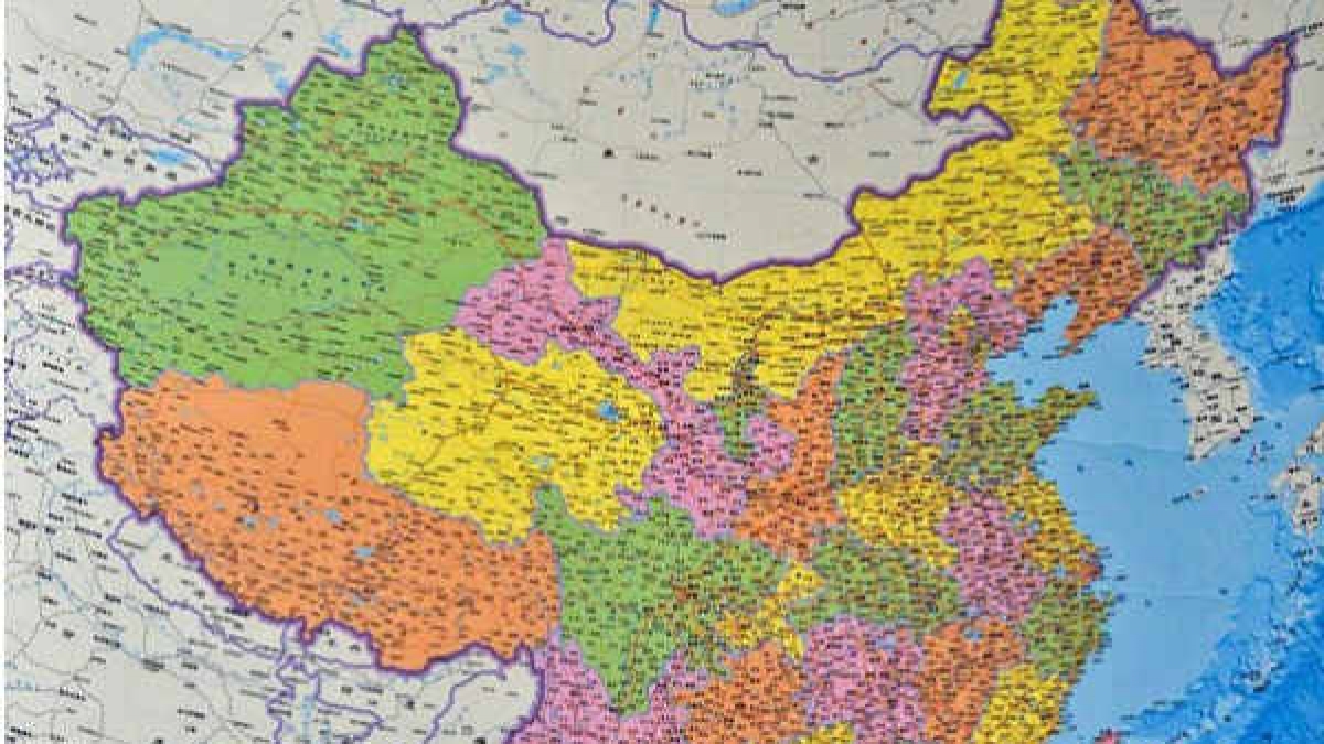 चीन का इस नक्‍शे की वजह से होगा भारत-चीन के बीच युद्ध? | China releases ...