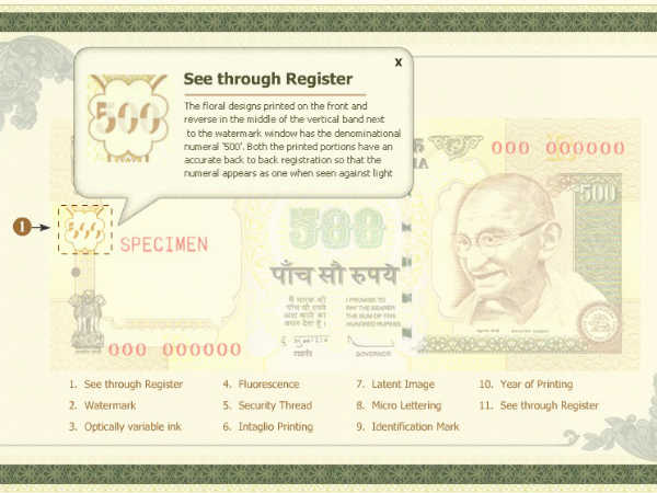 कैसे पहचानें 500 का नोट असली है या नकली | How to identify the fake Rs ...