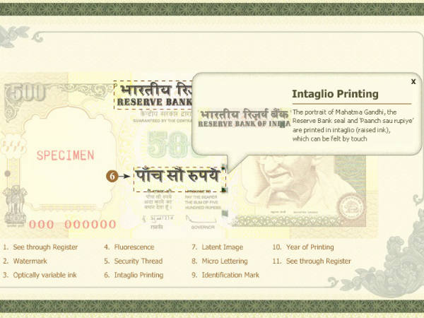 कैसे पहचानें 500 का नोट असली है या नकली | How to identify the fake Rs ...
