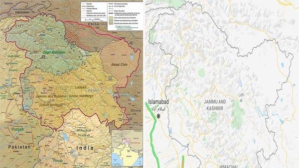 Google map ने PoK को मिलाया भारत में, LoC और LAC भी गायब! | Google Map ...