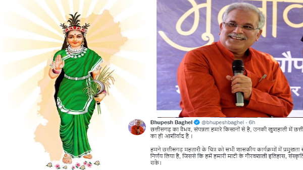 छत्तीसगढ़ सभी सरकारी दफ्तरों में लगेगी छत्तीसगढ़ महतारी की तस्वीर,सीएम ...