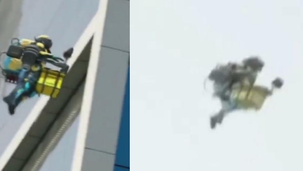 VIDEO: दुबई में उड़ते हुए खाना देने पहुंचा डिलीवरी बॉय, दुनिया के सामने ...