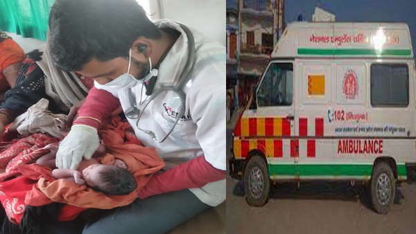 Bahraich : देवदूत बनी 102 एंबुलेंस सेवा, बच्चे का एंबुलेंस में सकुशल ...
