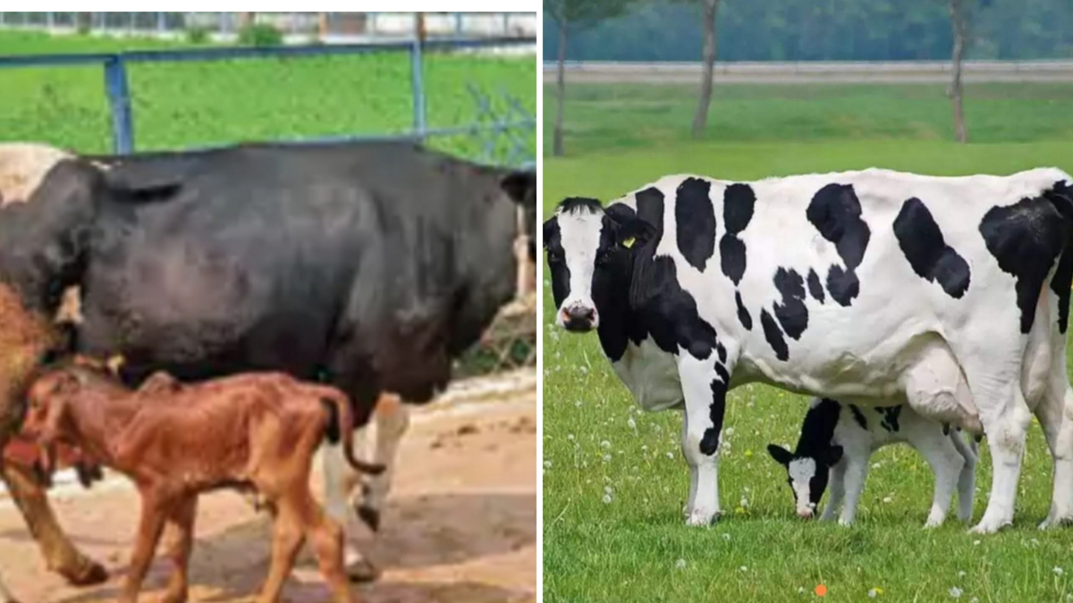 MP में पहली बार विदेशी नस्ल की गाय ने देसी बछड़े को दिया जन्म, IVF ...