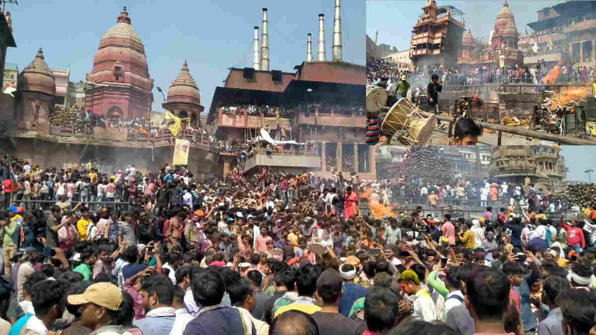 Kashi Masan Holi: एक तरफ धधकती चिता तो दूसरी तरफ भस्म की होली, महादेव ...