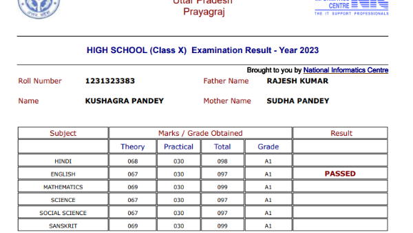 UP Board 10th Topper Marksheet: देखें यूपी के टॉपर की मार्कशीट, किस ...