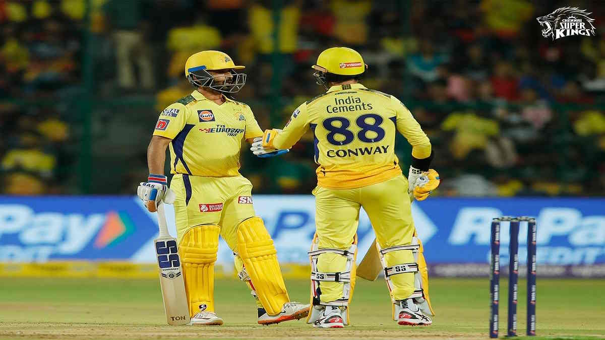 RCB vs CSK: चेन्नई के कॉनवे और दुबे ने खेली आतिशी पारी, बैंगलोर को मिला ...