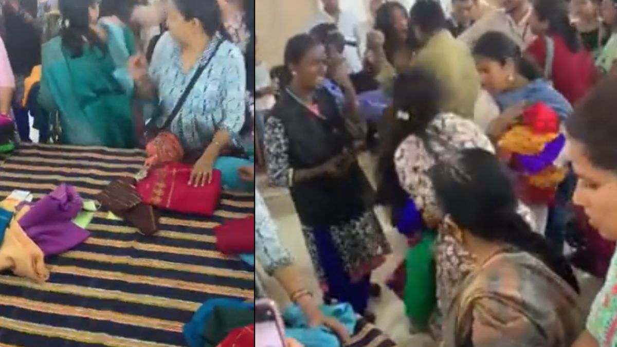 आइये और साड़ी ले जाइये... शोरूम में लगी सेल तो भिड़ गई औरतें, कहीं चले ...