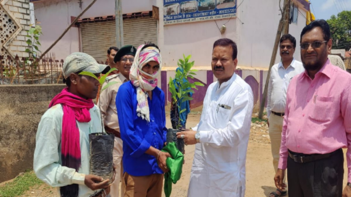 Mahasamund: हरियाली फैलाएगा पौधा तुंहर दुवार वाहन,विधायक विनोद चंद्राकर ...