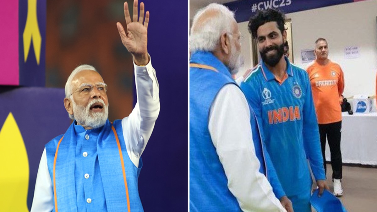 IND vs AUS: हार के बाद टीम इंडिया की ड्रेसिंग रूम में पहुंचे PM मोदी ...
