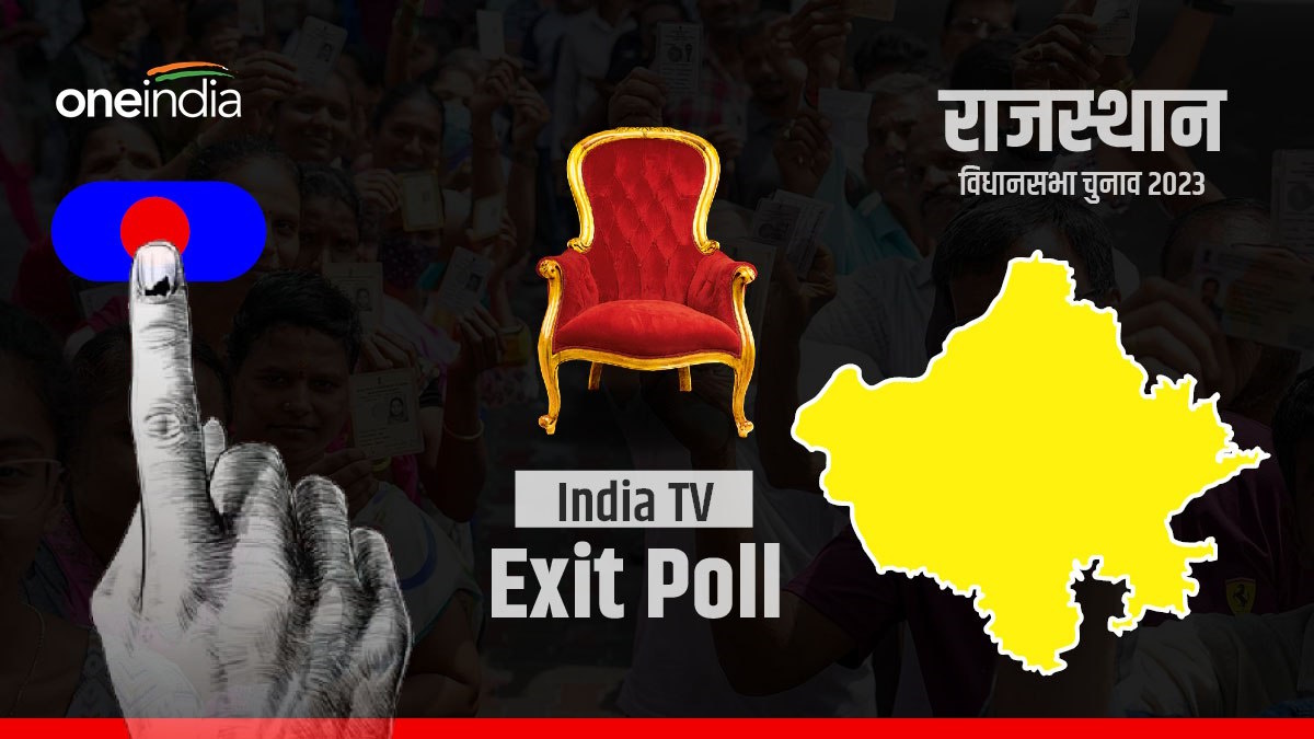 Rajasthan Exit Poll 2023: राजस्‍थान में किसकी सरकार? क्या कहता है India TV CNX का एग्जिट पोल ...