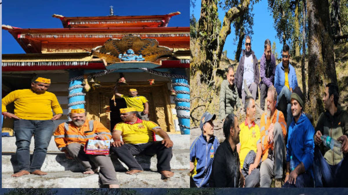 4 किमी पैदल चलकर अर्नोल्ड डिक्स ने किए 10 हजार फीट की ऊंचाई पर बाबा ...