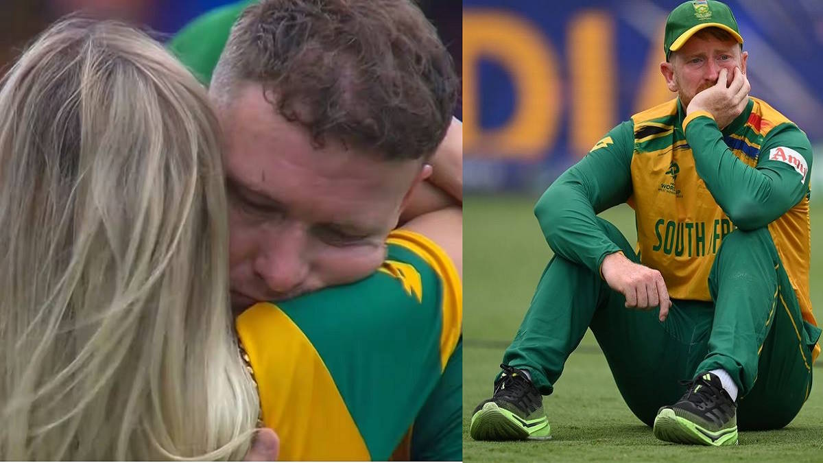 IND vs SA: वर्ल्ड कप में हार के बाद पत्नी की बाहों में खूब रोए डेविड ...