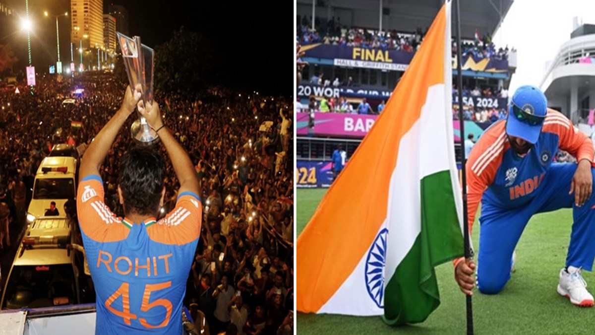 Rohit Sharma ने कर दिया भारतीय तिरंगे का अपमान? फोटो देख भड़के फैंस ...